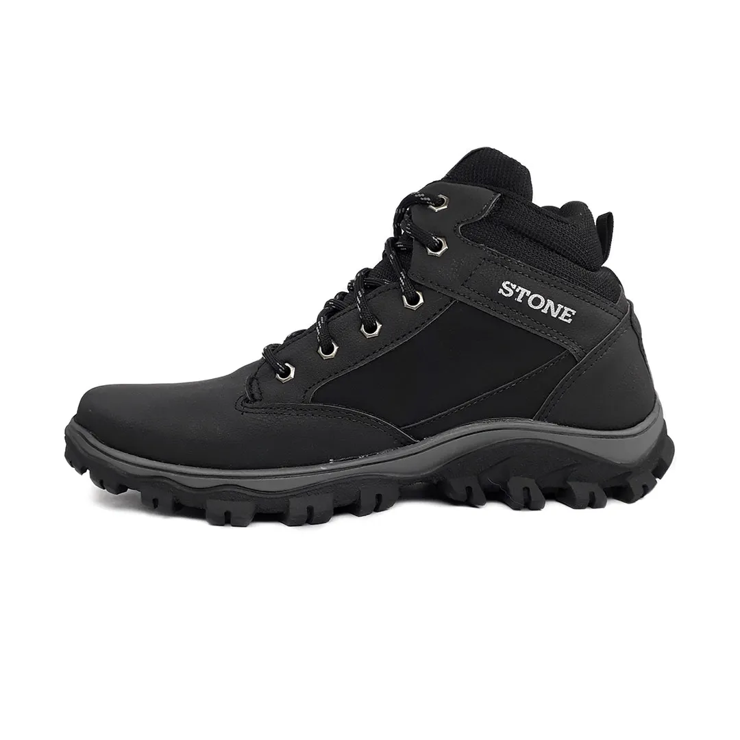 Bota Hombre Trekking Negra - Calzados Solamar