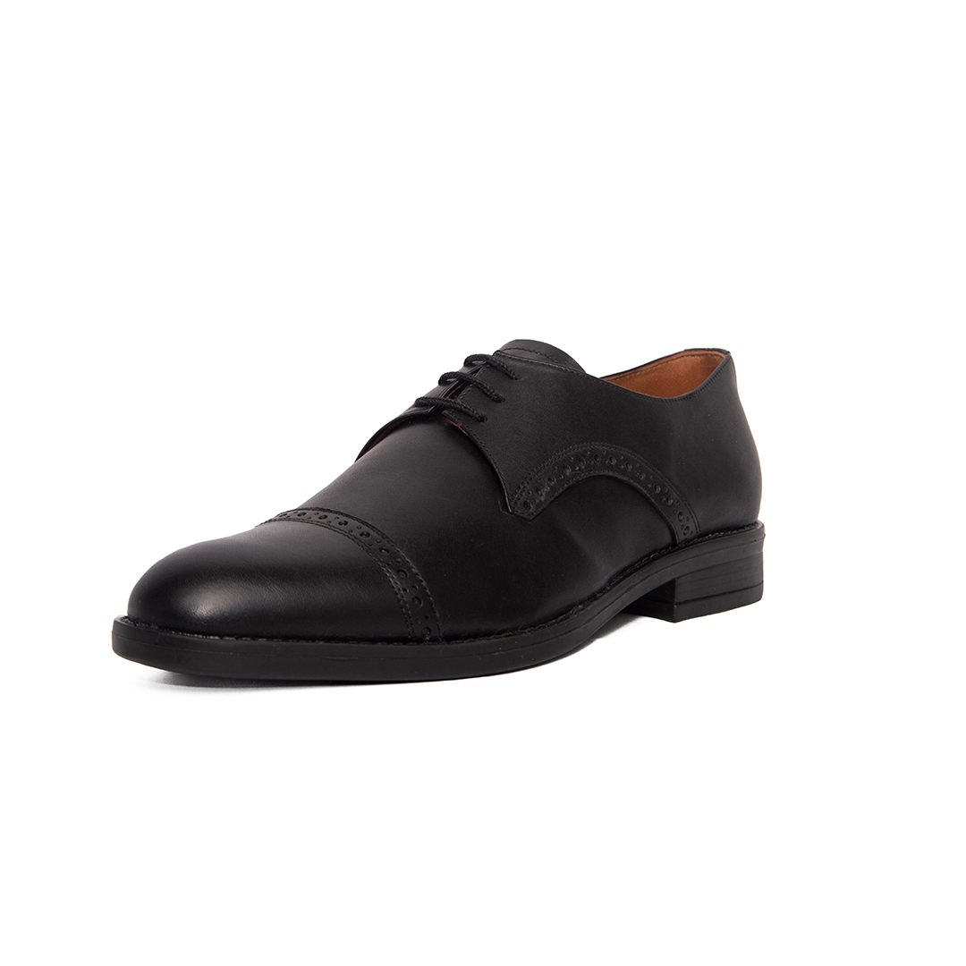 Zapato de Cuero Hombre Negro Acordonado - Calzados Solamar